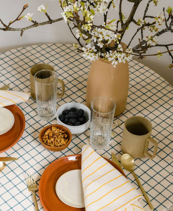 Block Print Grid Tablecloth – Cassidy Station