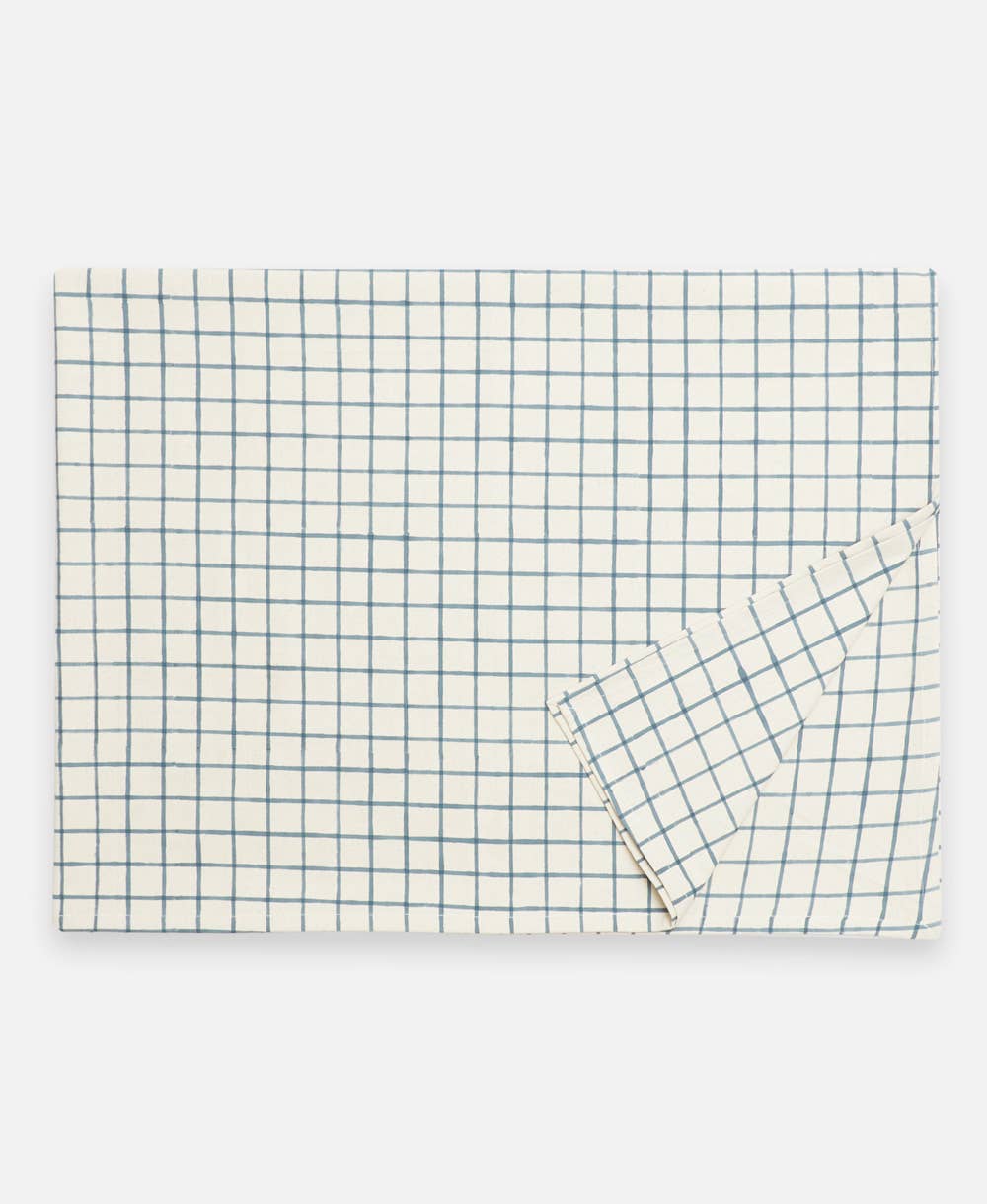 Block Print Grid Tablecloth – Cassidy Station
